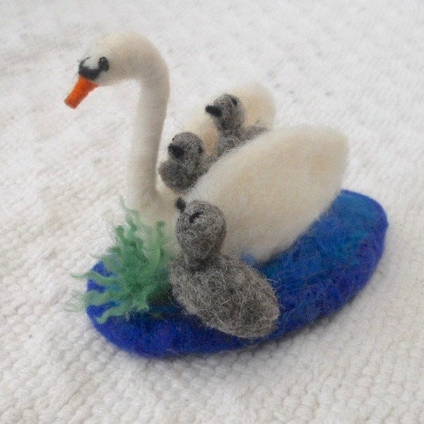 Felt Swan - Etsy