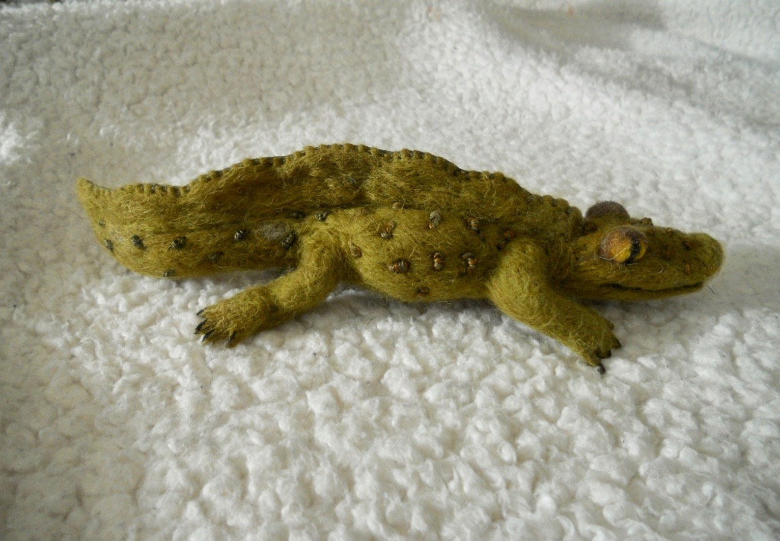Needle Felted Crocodile Hand Felted Crocodile Felted Lizard - Etsy