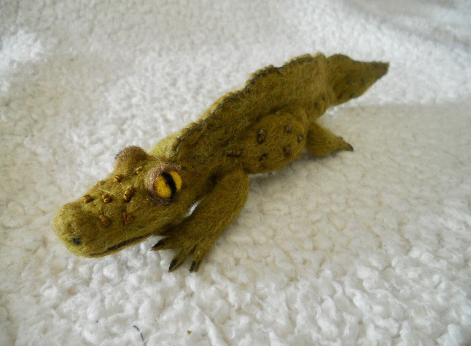 Needle Felted Crocodile Hand Felted Crocodile Felted Lizard - Etsy