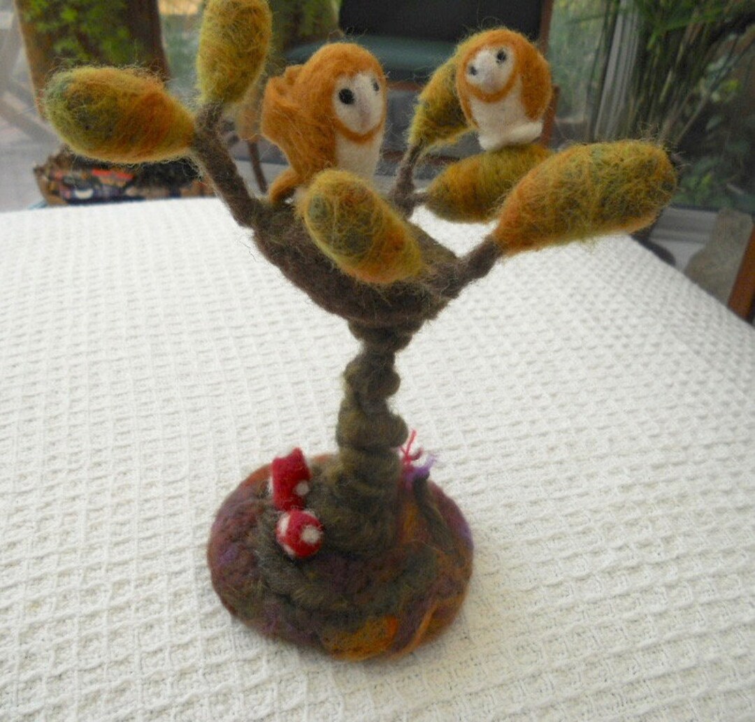 Owls in a Tree, Wee Barn Owls, Dream Tree and Owls, Waldorf Play ...