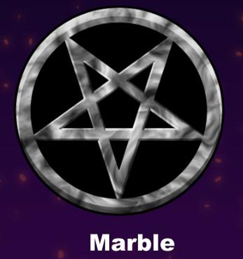 Occult Inverted Pentagram Star Sticker - Variety of Colors and Sizes ...