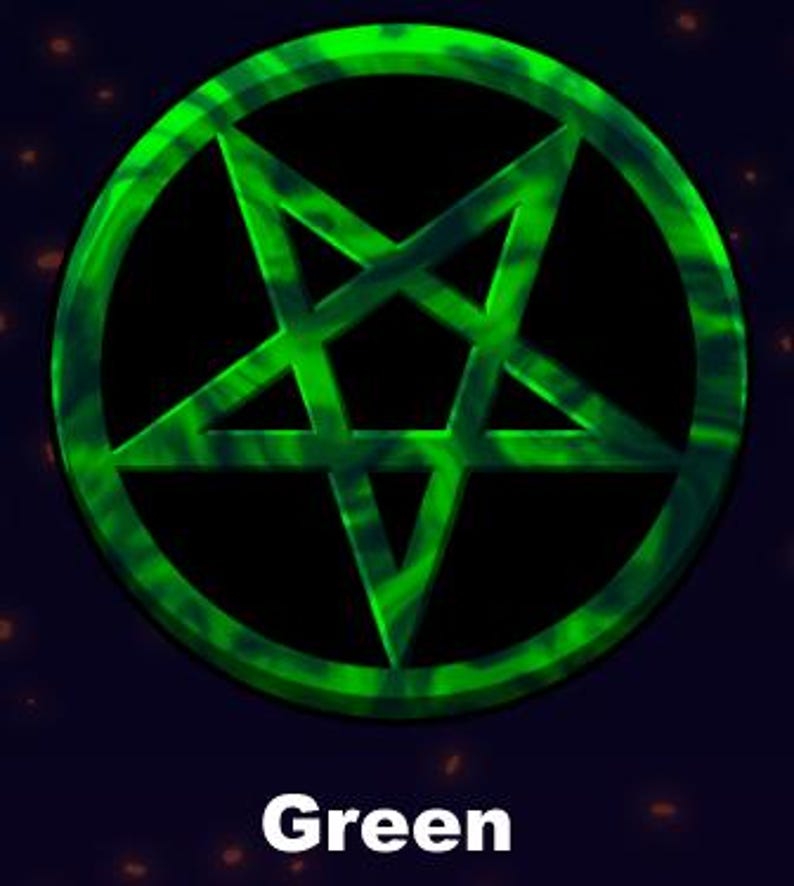 Occult Inverted Pentagram Star Sticker - Variety of Colors and Sizes ...