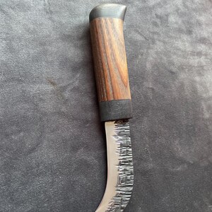 Handmade Forged Garden Knife: Thermo-ash Handle, Steel 95x18 - Etsy