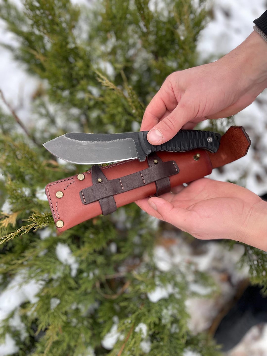 Knife Nessmuk Field Knife Tracking Woodland Survival Handmade Micarta ...