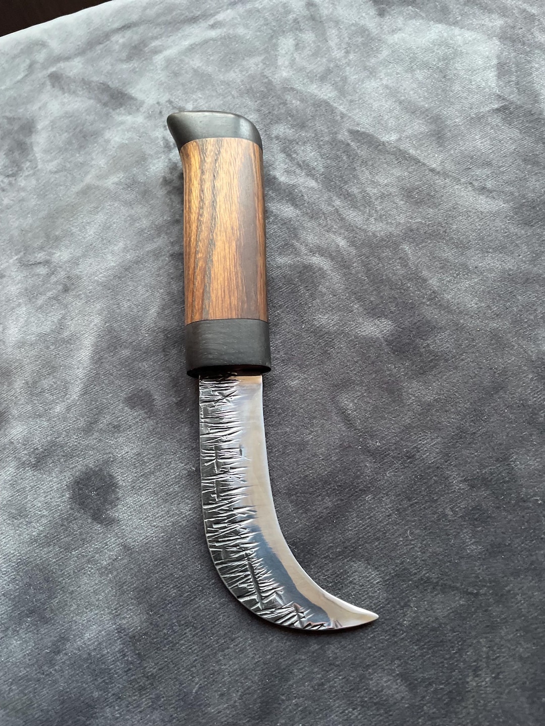 Handmade Forged Garden Knife: Thermo-ash Handle, Steel 95x18 - Etsy
