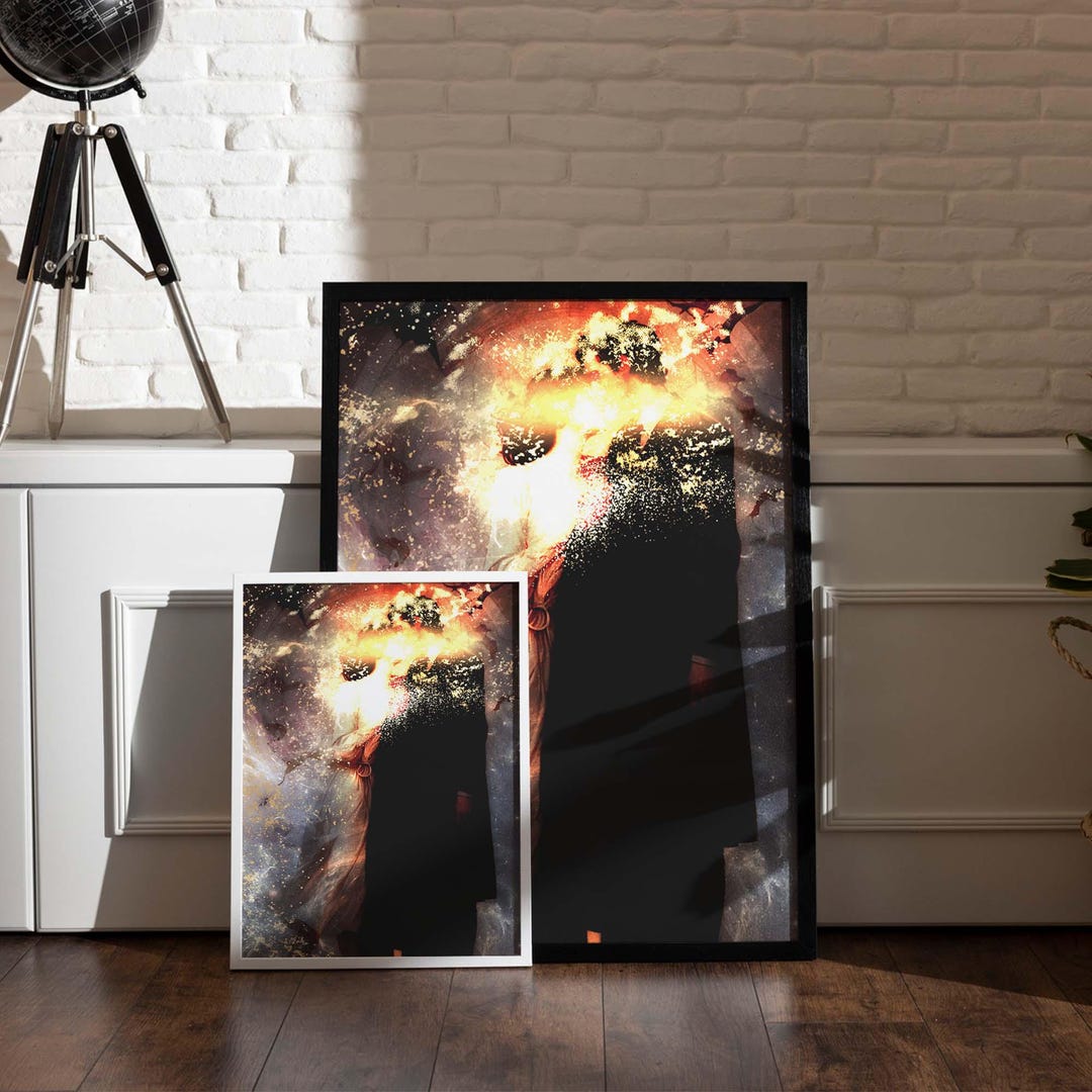 Unspoken Fractures Surreal Art Print - Dreamlike & Symbolic Wall Art ...