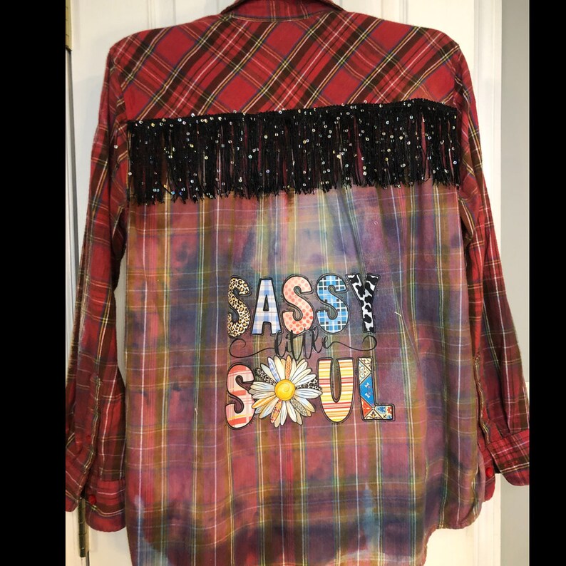 SASSY SOUL | Distressed | Tie Dyed Festival Flannel Shirt - Etsy
