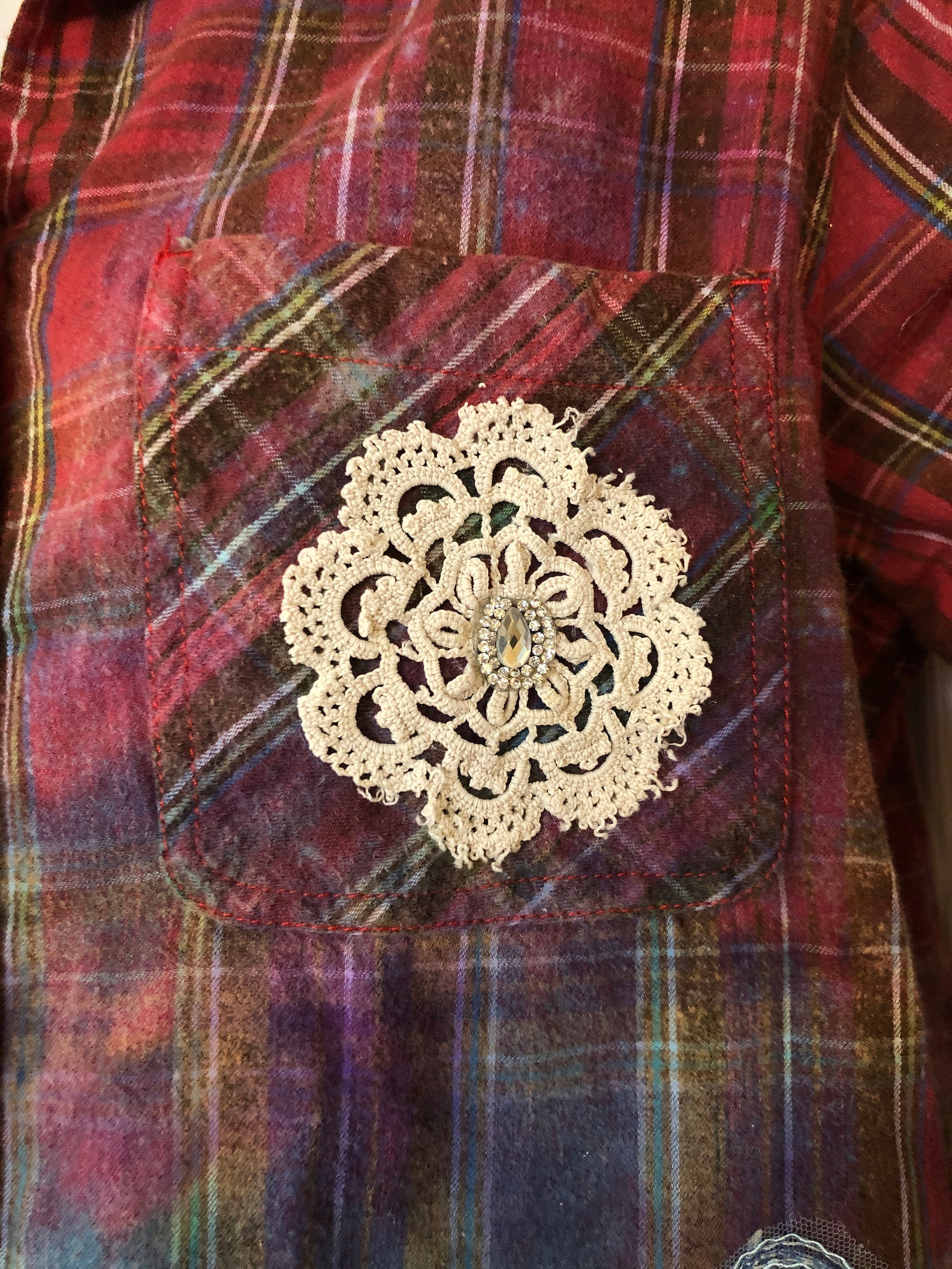 SASSY SOUL | Distressed | Tie Dyed Festival Flannel Shirt - Etsy