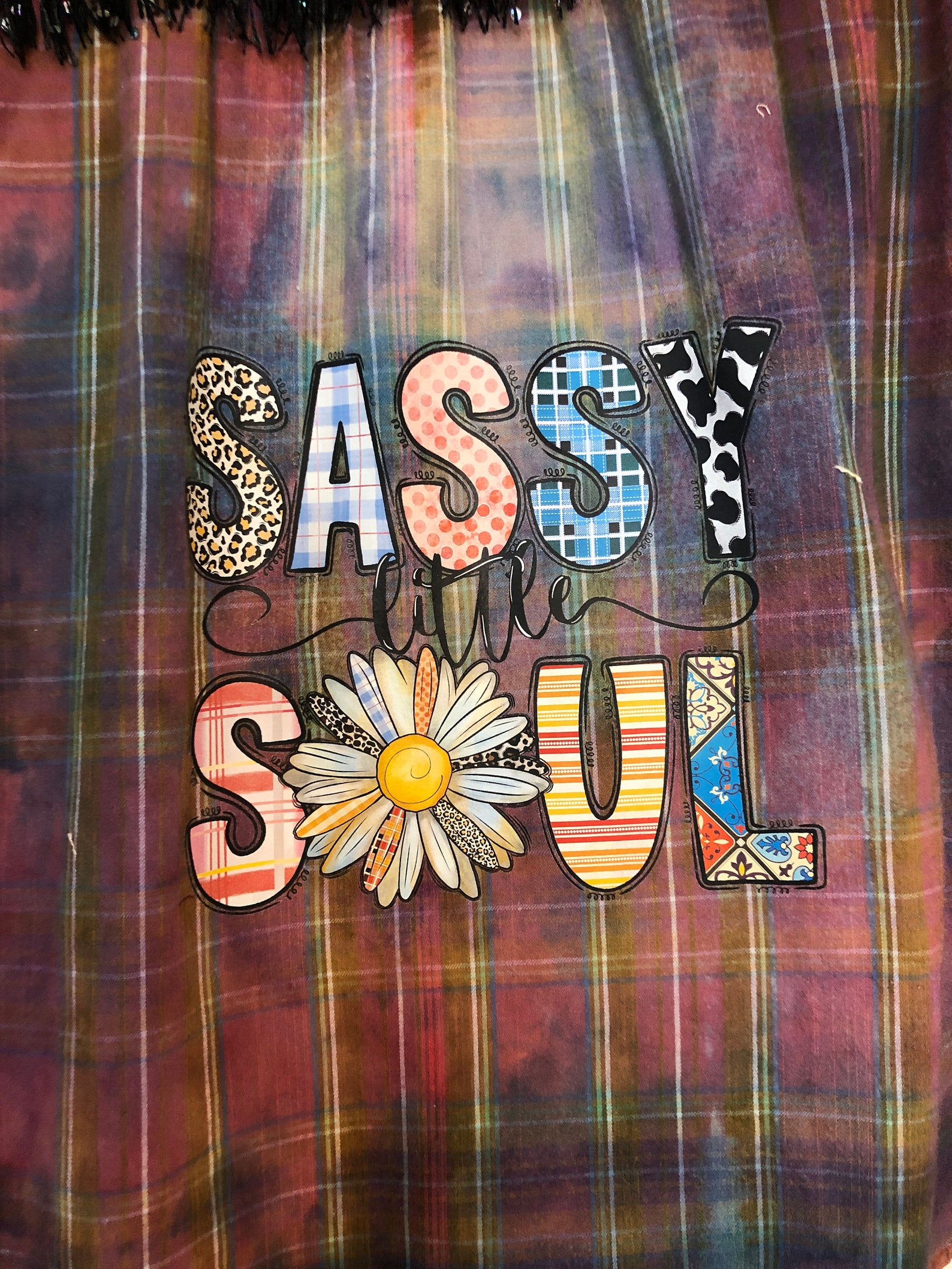 SASSY SOUL | Distressed | Tie Dyed Festival Flannel Shirt - Etsy