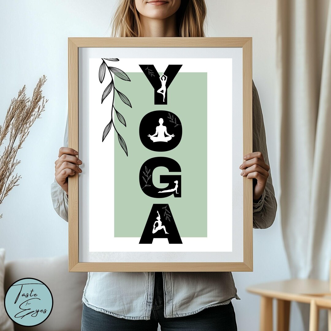 Yoga Wall Mural, Poster Living Room, Wall Decoration, Wall Art, Mural ...