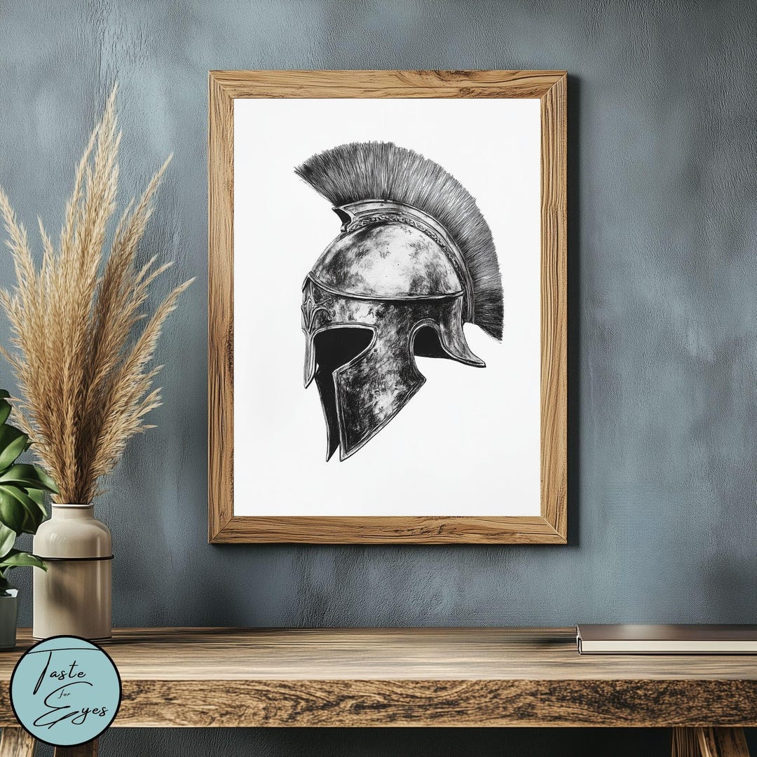 Helm Des Kriegers, Poster Living Room, Wall Decoration, Wall Art, Mural ...
