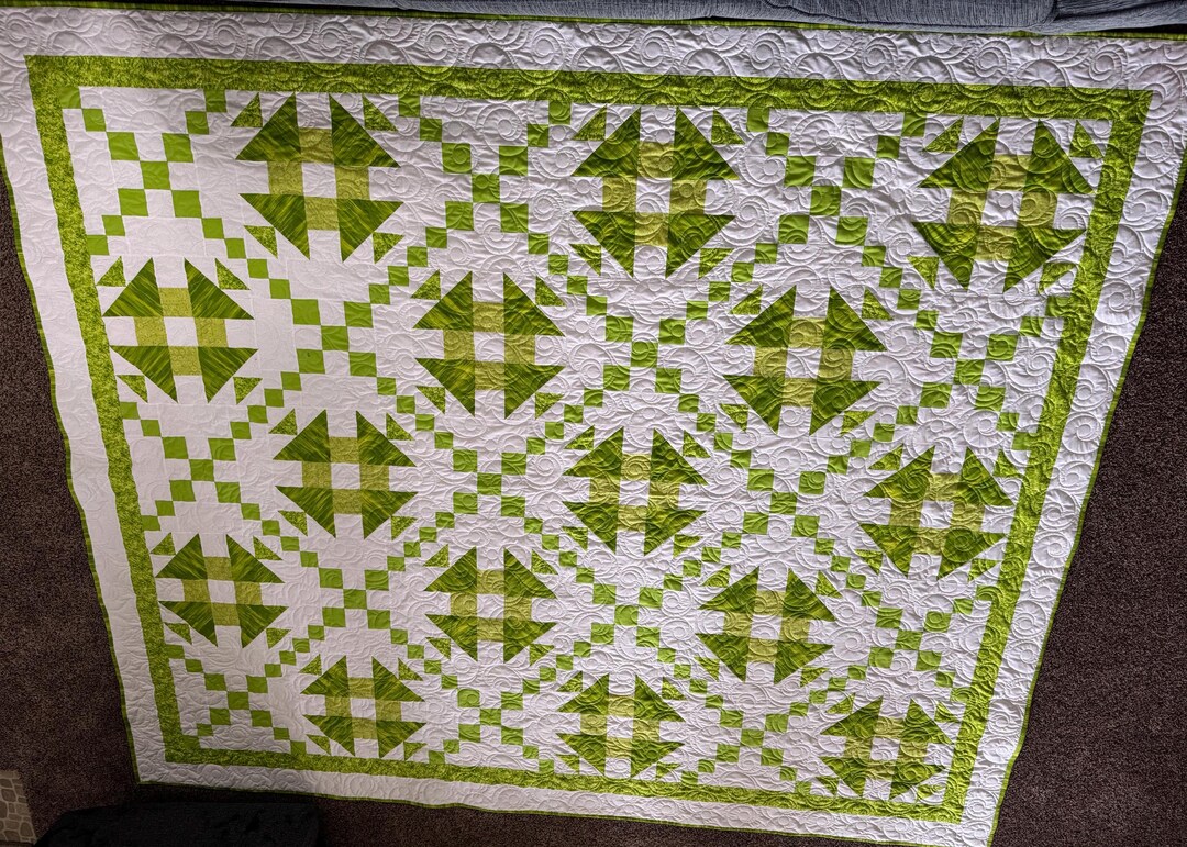 Fields and Fences is the Quilt Pattern Name. It's Hand-cut and Machine ...