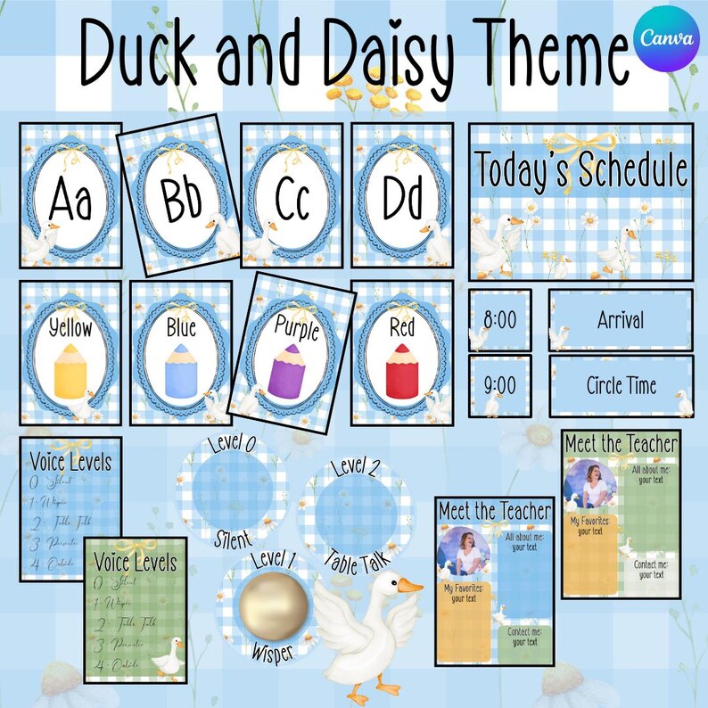 Duck and Daisy Classroom Theme Bundle - Etsy