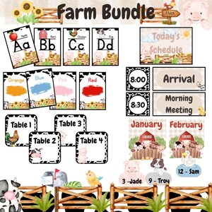 Farm Theme Classroom Bundle - Etsy