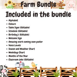 Farm Theme Classroom Bundle - Etsy