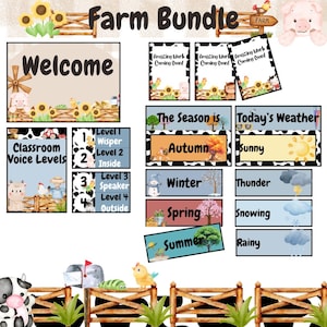 Farm Theme Classroom Bundle - Etsy