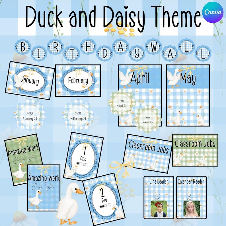 Duck and Daisy Classroom Theme Bundle - Etsy