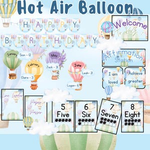 Hot Air Balloon Classroom Theme Bundle - Etsy