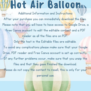 Hot Air Balloon Classroom Theme Bundle - Etsy