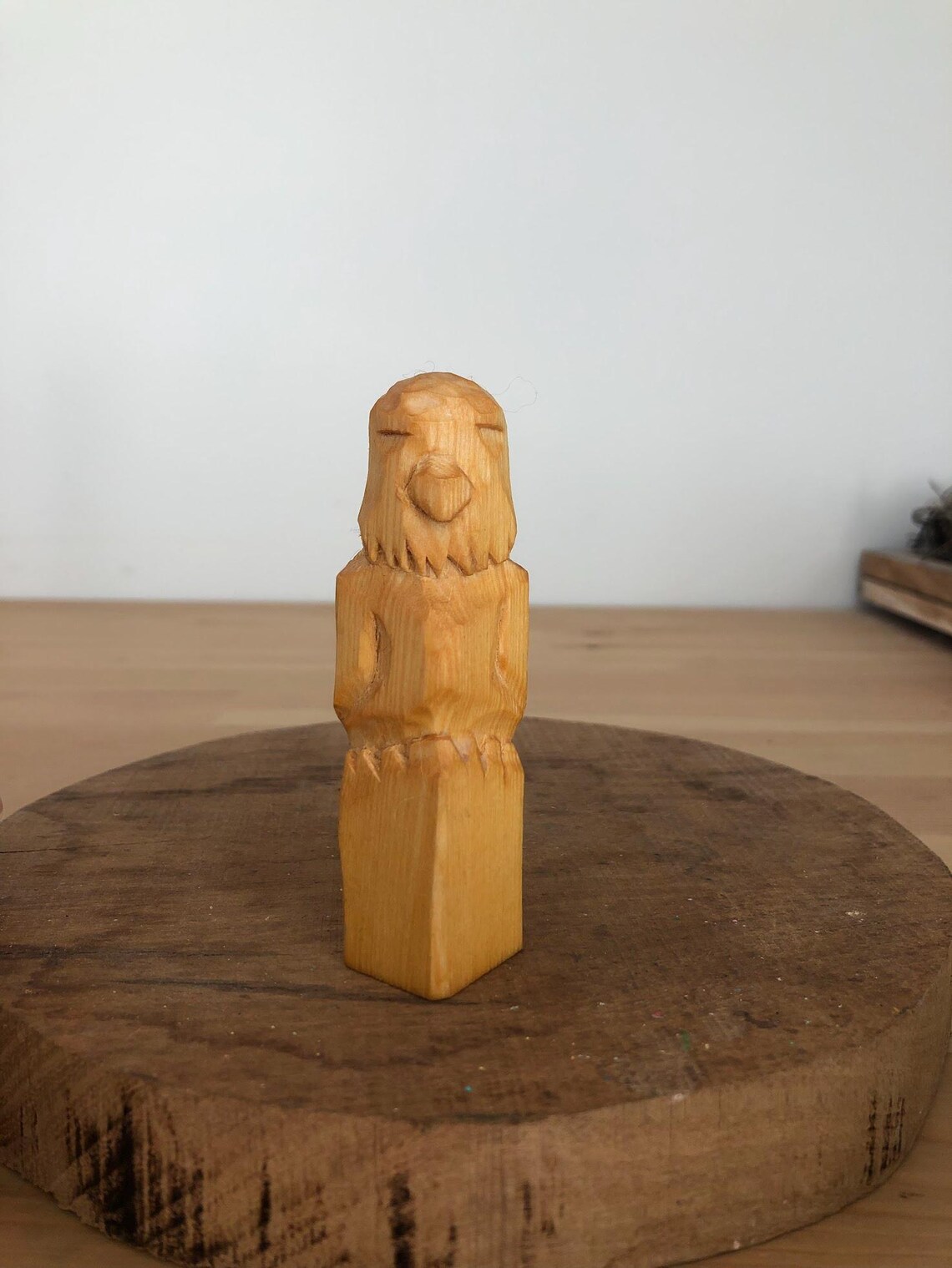 Hand Whittled, Hand Carved Wooden Eagle, Montessori, Waldorf Toy, Small ...