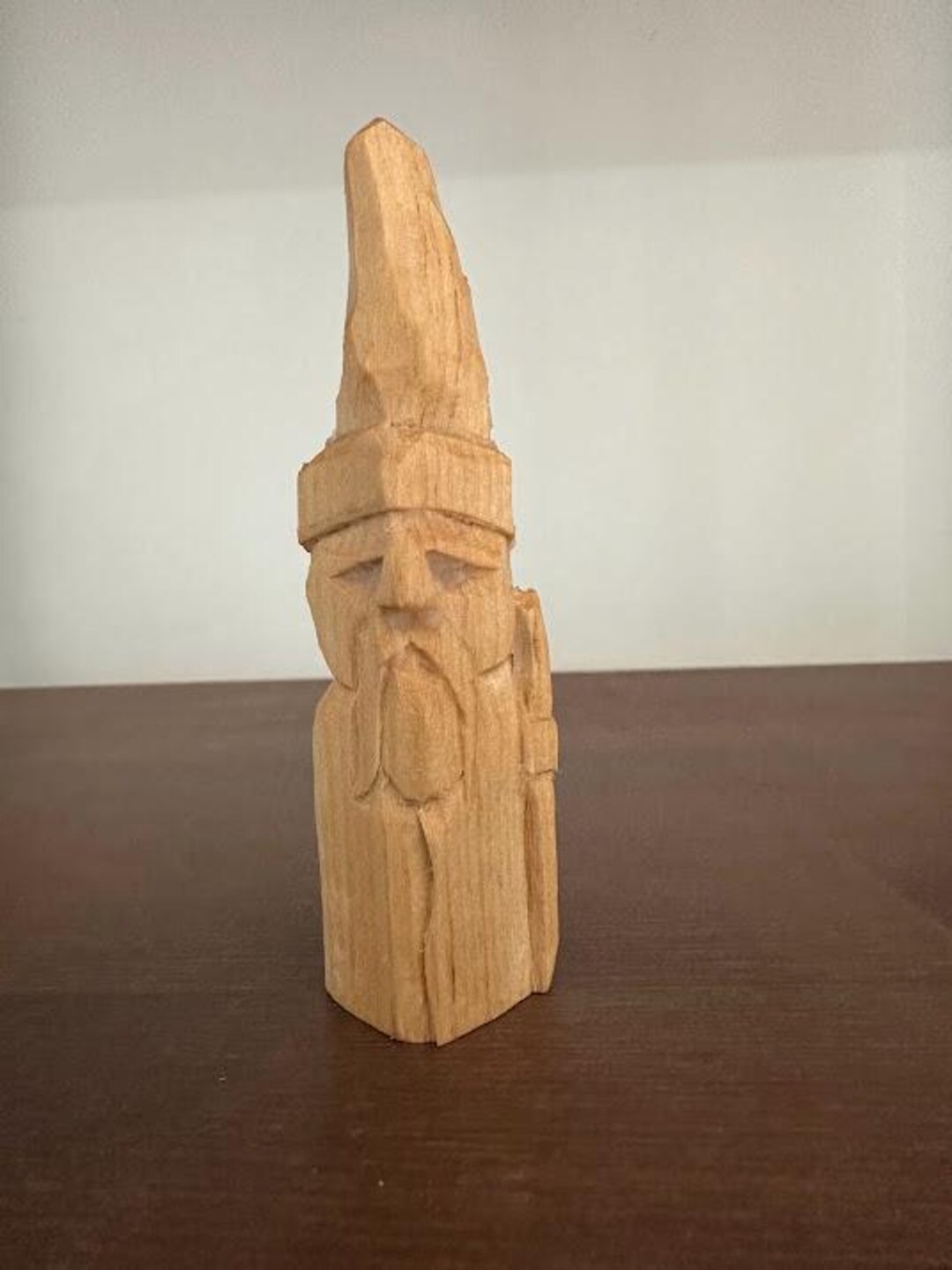Hand Whittled, Hand Carved Wooden Wizard, Montessori, Waldorf Toy ...