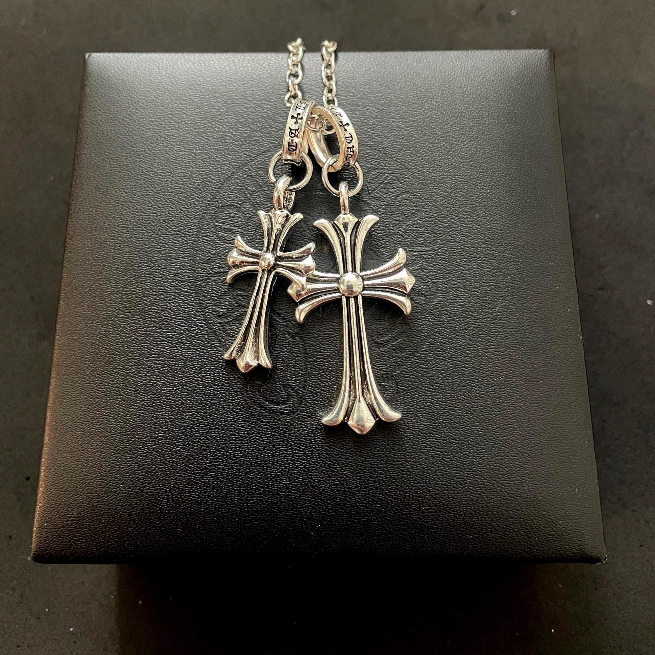 Chrome Cross Charm - Etsy Chrome Cross Charm - Etsy