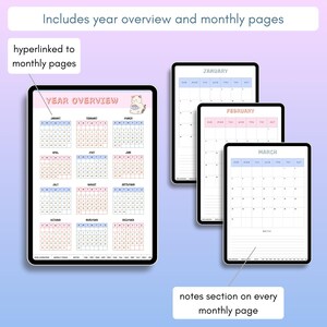 Cozy Kawaii Cat Undated Digital Planner | iPad & Android Planner ...