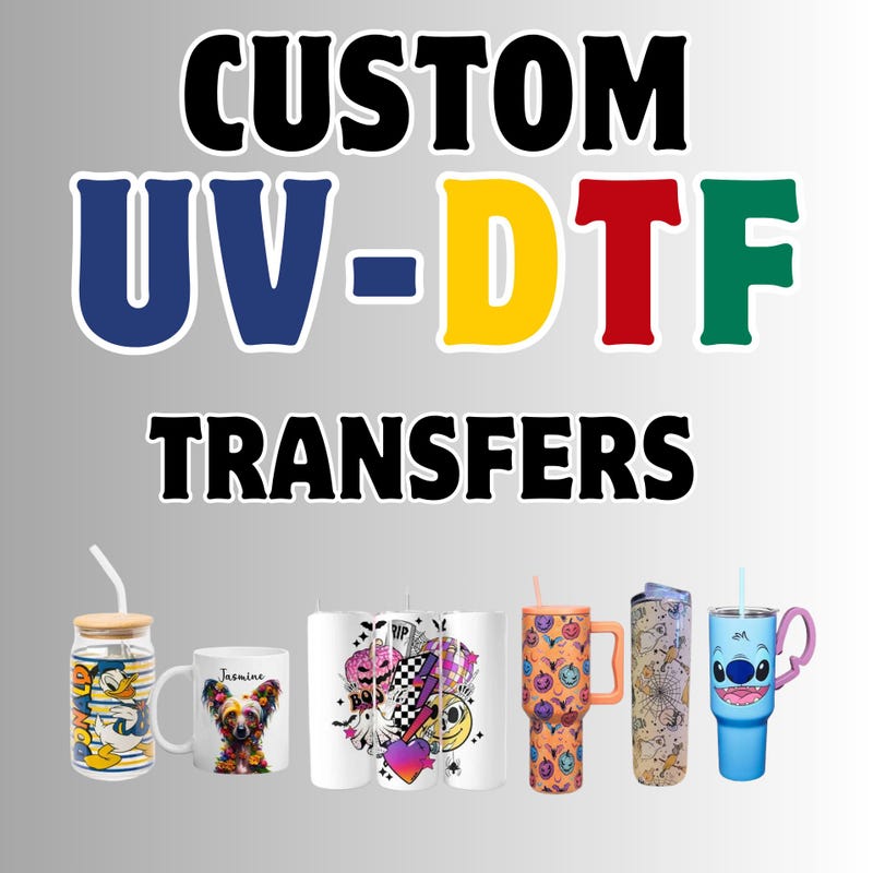 Uv Dtf Transfer Label - Etsy