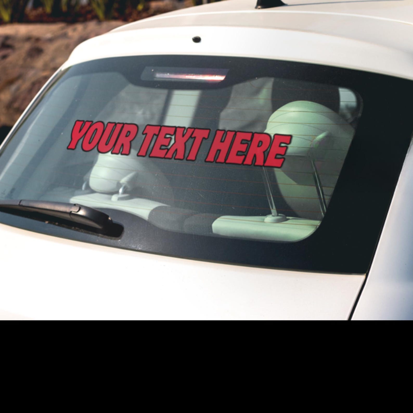 Personalized Car Sticker, Personalized Sticker, Custom Text Sticker ...