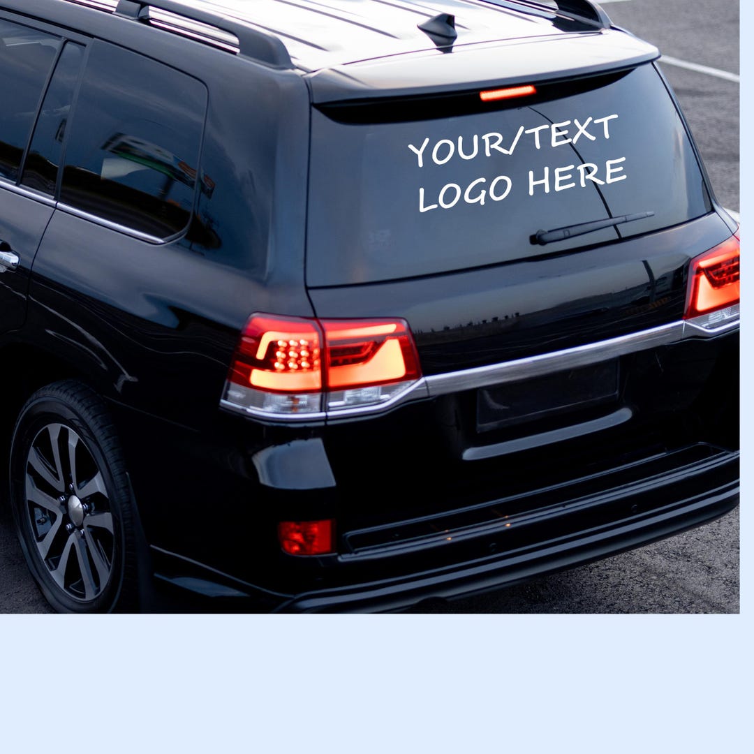 Personalized Windshield Text, Logo Decal, Suv, Car, Gmc, Van Vehicle ...