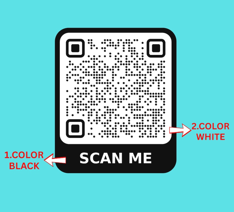 Customizable QR Code Car Decal: Business Logo, Social Media - Etsy