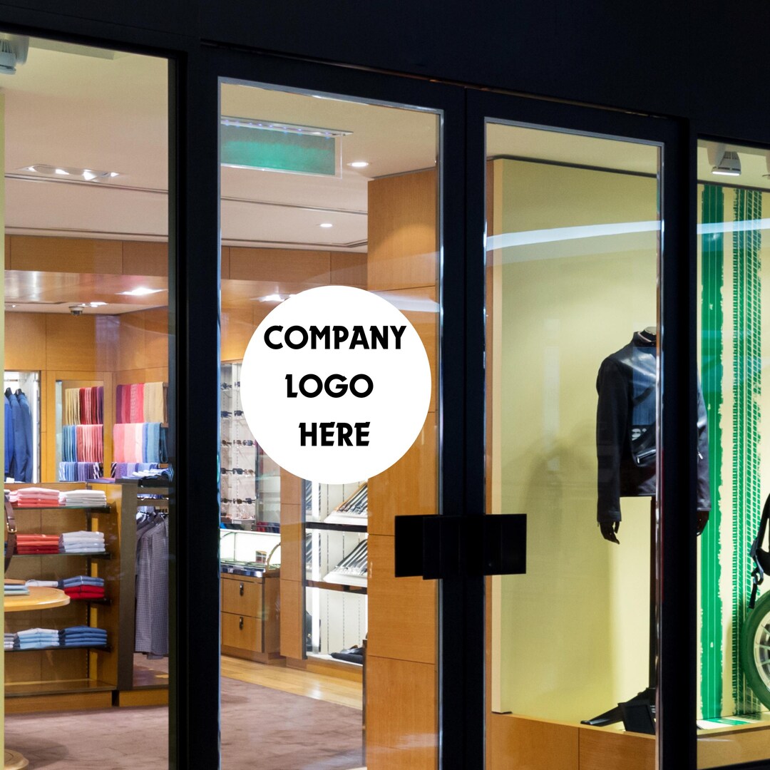 Company Window Decal, Business Window Text, Logo Decal, Custom Business ...