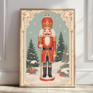 Vintage Nutcracker Art Print Set: Whimsical Christmas Wall Decor ...