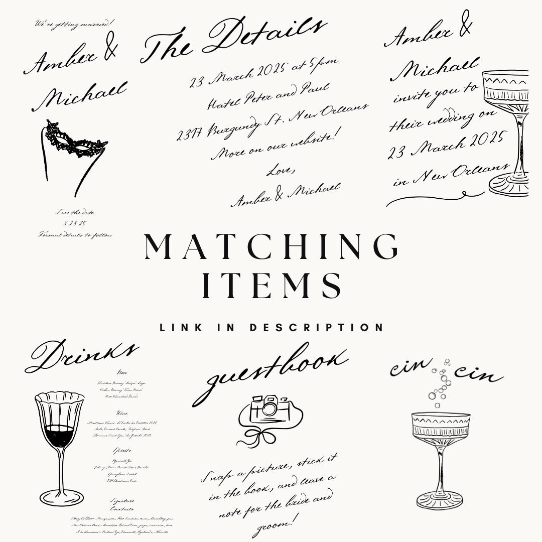 Editable Modern Wedding Food Labels, Personalized Handwritten Place ...