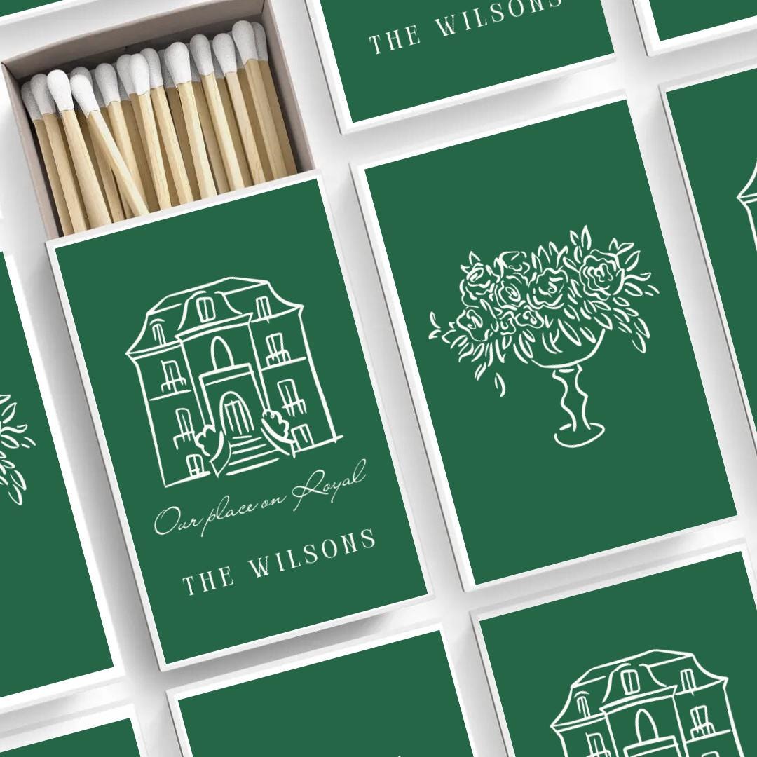 Editable "home Sweet Home" Matchbook Sticker, Personalized Favor Label ...