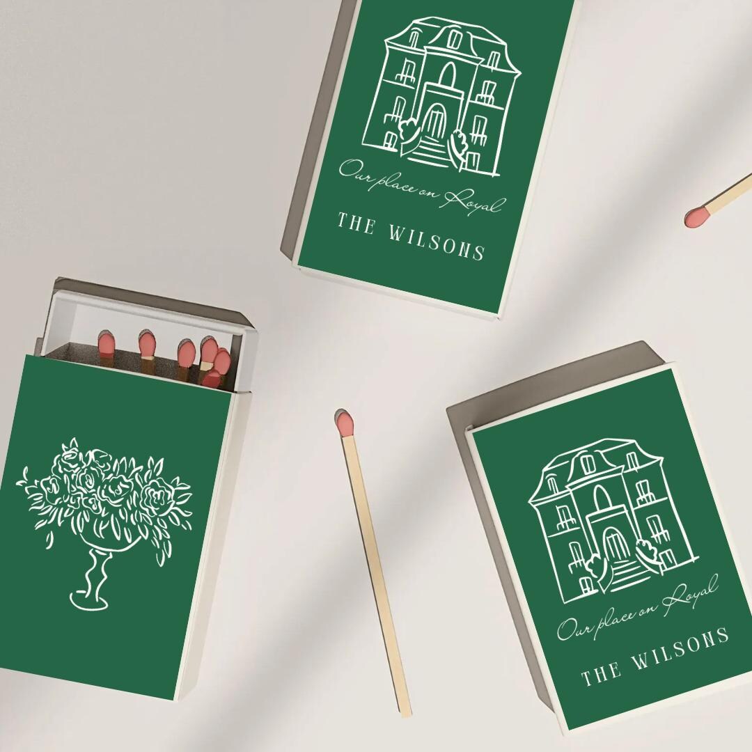 Editable "home Sweet Home" Matchbook Sticker, Personalized Favor Label ...