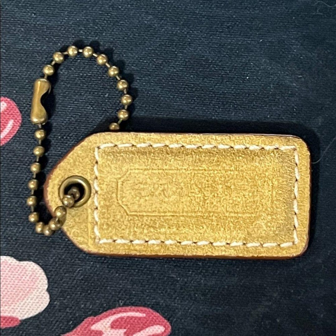 COACH Tan Suede Hang Tag With Original Chain - Vintage 2004 - Etsy