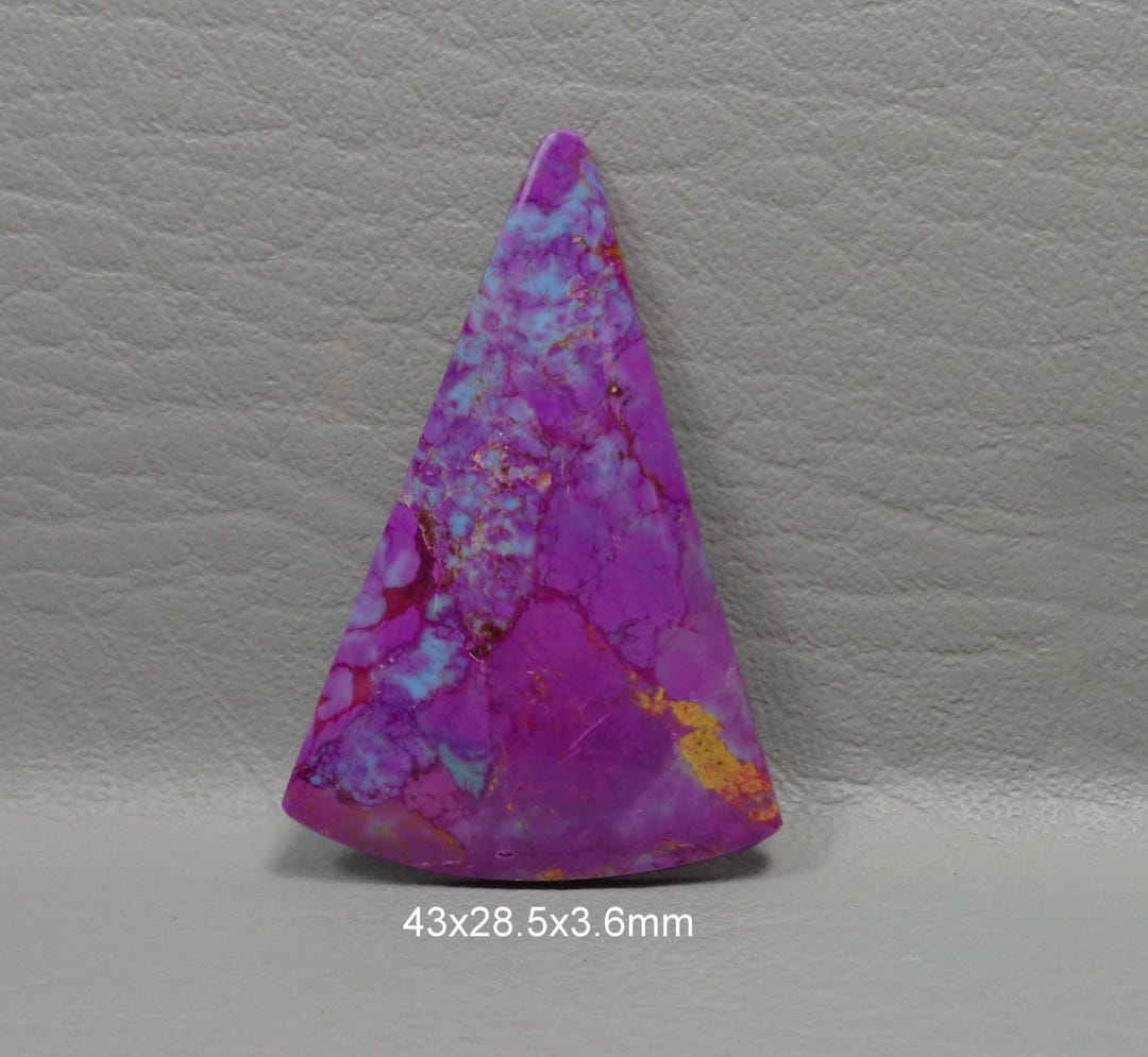 Mohave Purple Kingman Turquoise With Bronze Cabochon - Etsy