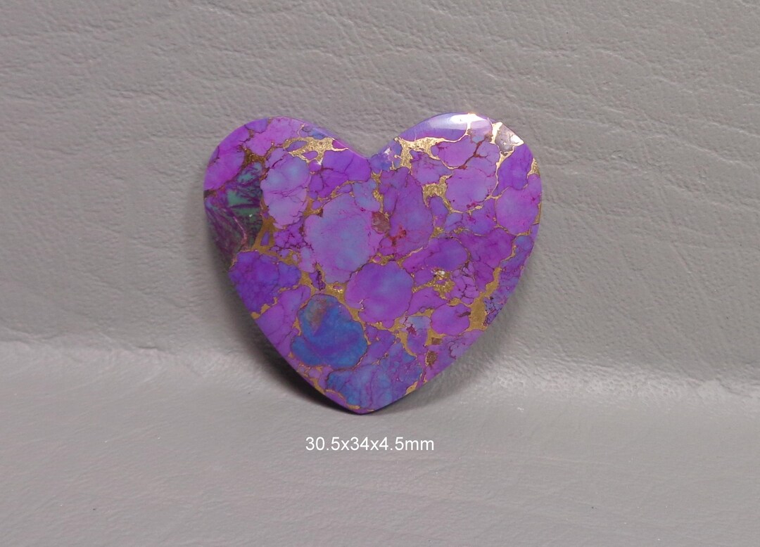 Mohave Purple Turquoise With Bronze Cabochon - Etsy