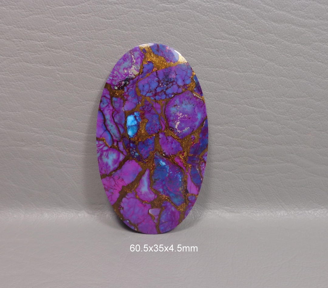 Mohave Purple Turquoise With Bronze Cabochon - Etsy