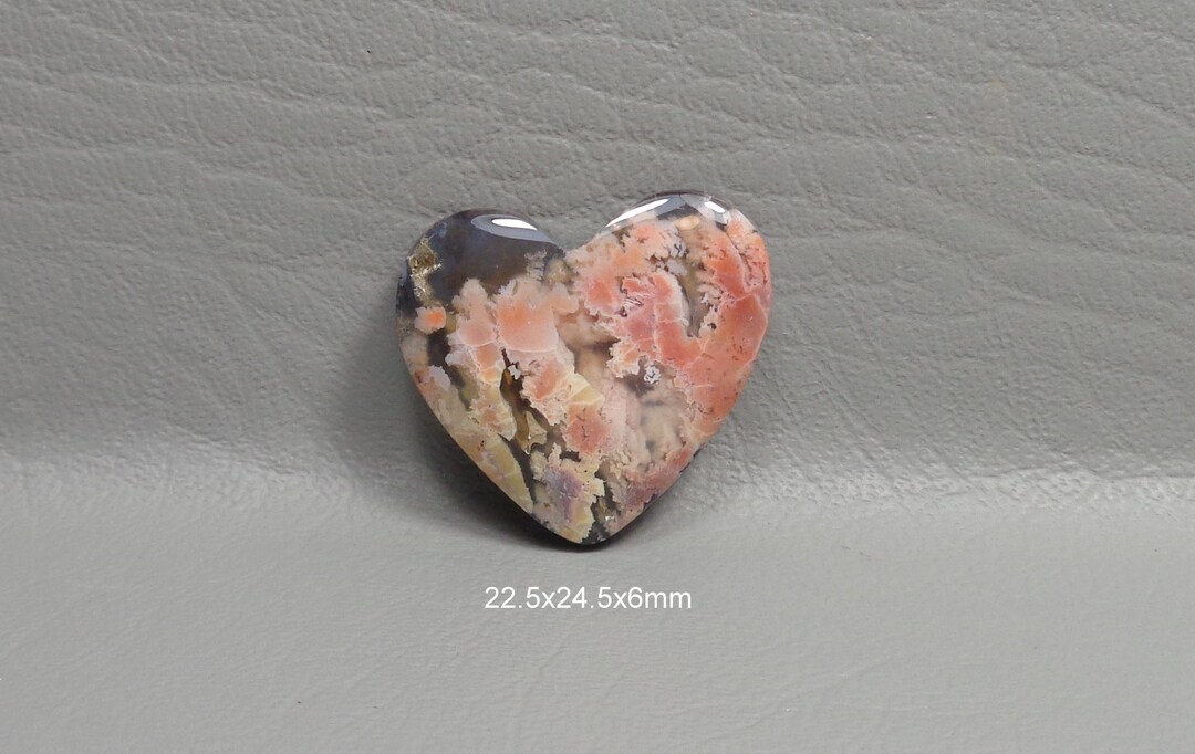 Feather Ridge Plume Agate Backed With Black Cabochon - Etsy