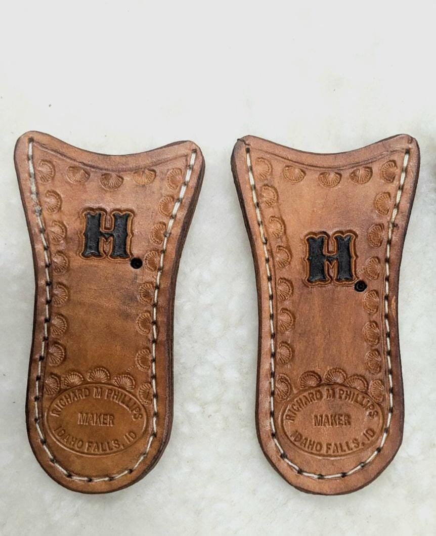 CUSTOM Made to Order - Initial Leather Cast Iron Skillet Handle - Etsy