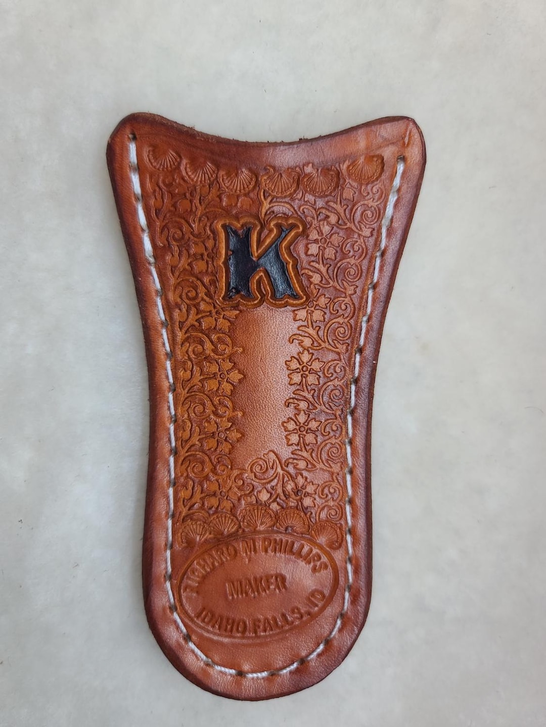 CUSTOM Made to Order - Initial Leather Cast Iron Skillet Handle - Etsy