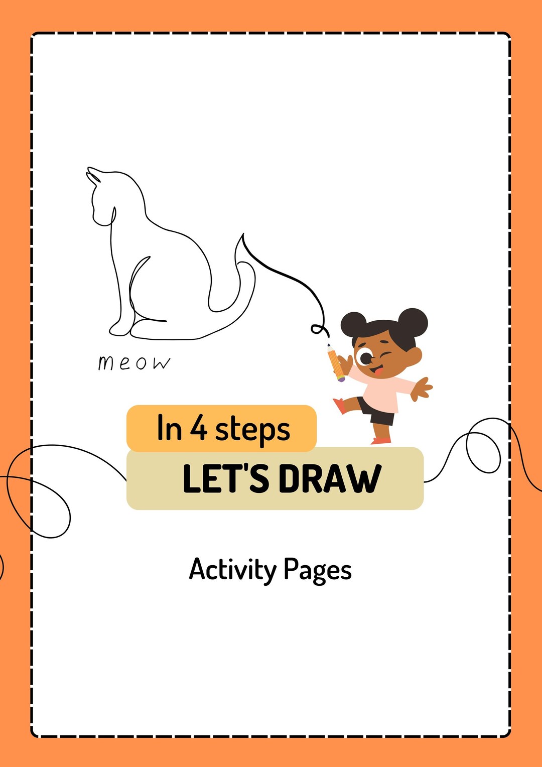 Drawing Guide for Preschoolers | Simple 4-step Drawing Pages | Fun and ...