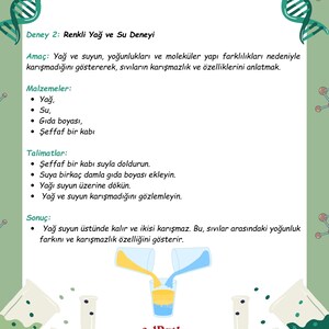 Basılabilir Okul Öncesi Bilim Kiti | Çocuklar İçin Eğlenceli Deney ...