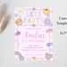 Editable Preppy Varsity Patch Letter Invitation, Lets Party Smiley Face ...