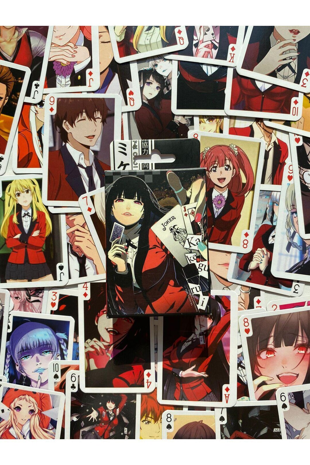 Kakegurui Anime Playing Cards, Anime Card Deck, Gambling Anime ...