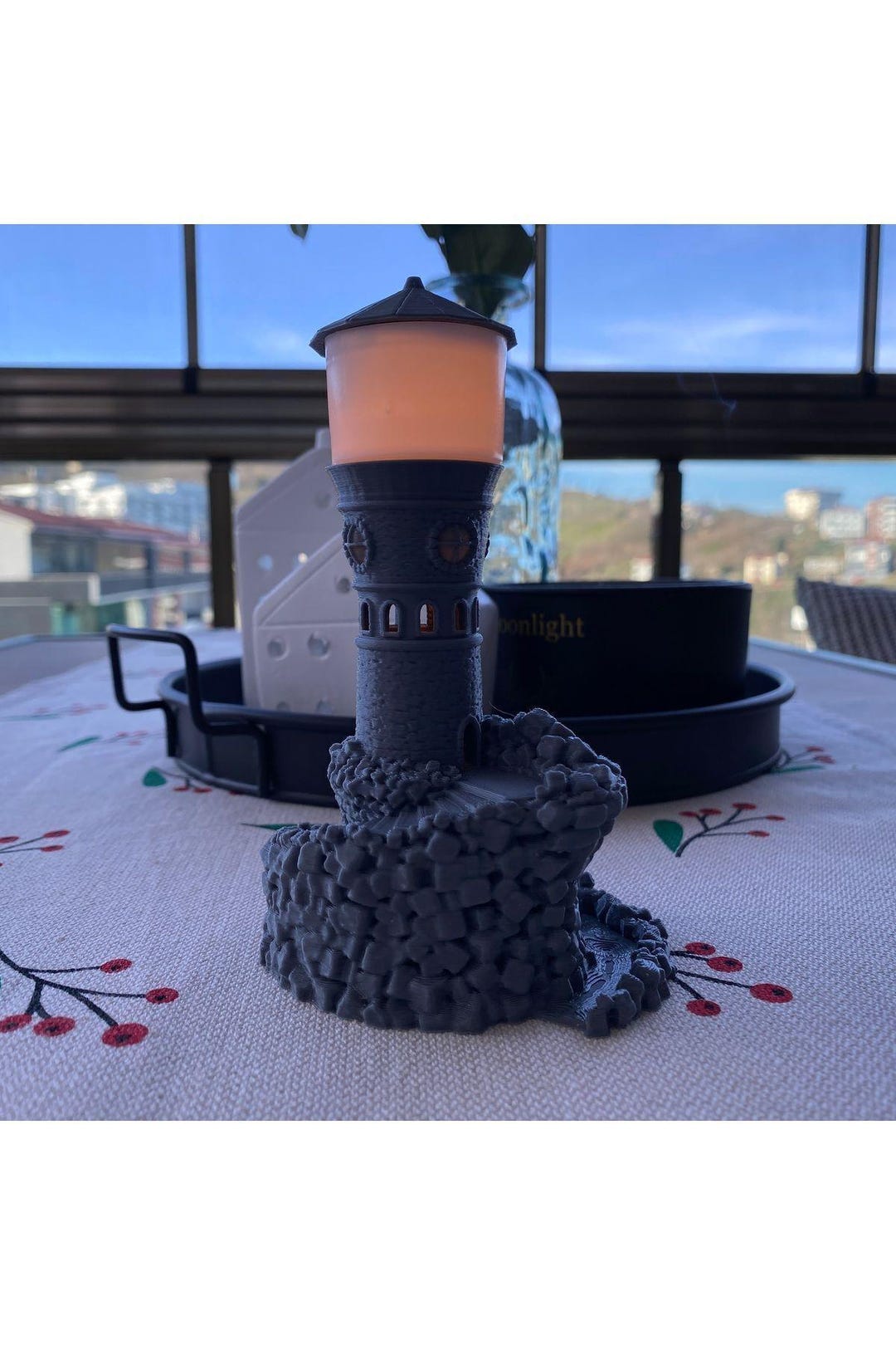 Watchtower Decorative Tea Light Holder, Tabletop Candle Holder for Home ...