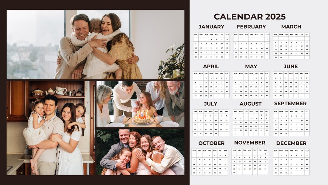 Beautiful Family Photo Calendars - Etsy