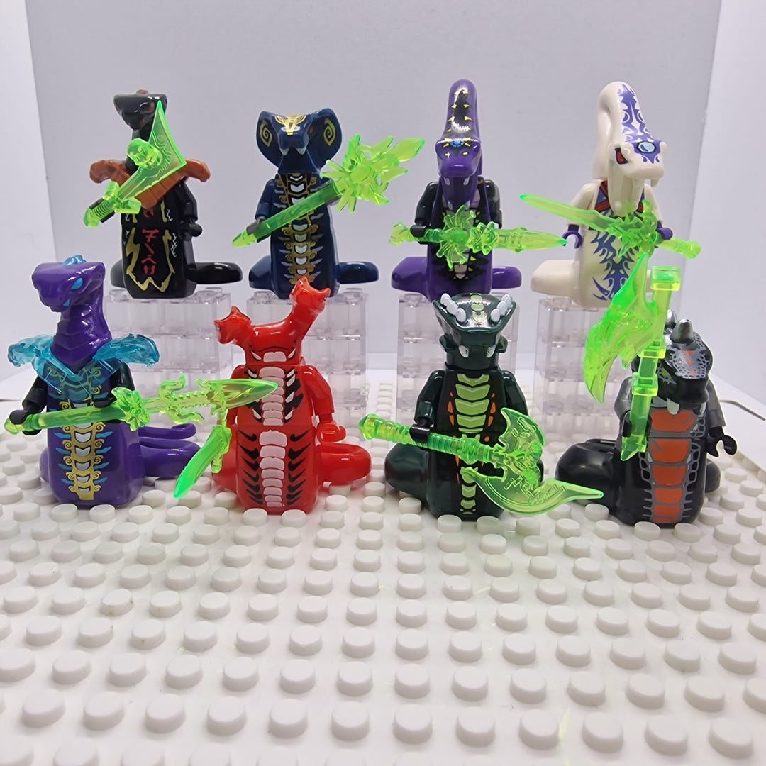LEGO Ninjago 8x Minifigures Bundle Serpentine Pythor Skales Slithraa ...
